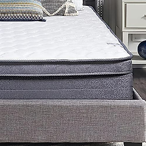 Treaton, 10-Inch Medium Plush Hybrid Euro Top Foam Encased innerspring Mattress/Improves Sleep by Reducing Back Pain, Queen