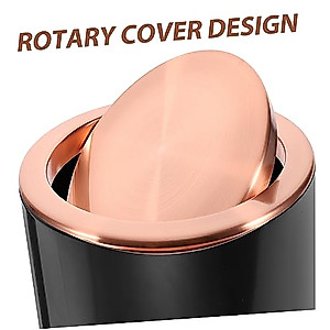 PAMINGONO Stainless Steel Recessed Lid Trash Can Recessed Garbage Lid Swinging Trash Lid for Tabletop Waste Bin Lid Tabletop Recessed Cover Trash Bin Lid Cover Can Cover 430 Stainless Steel