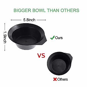 47 Pieces Hair Dye Coloring Kit Hair Tinting Bowl Dye Brush, Ear Cover, Gloves for Hair Coloring Bleaching Hair Dryers DIY Salon Hair Dye Tools Hair Dye Tools