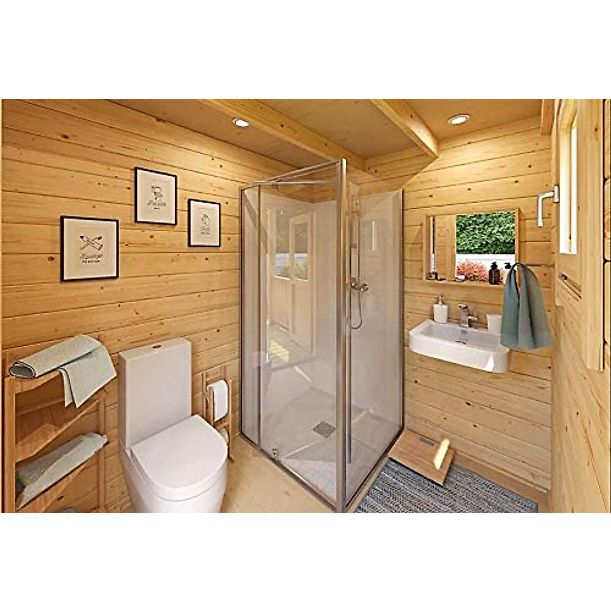 Allwood Avalon Cabin Kit | 540 SQF + Loft (Double Glass Windows and Doors)