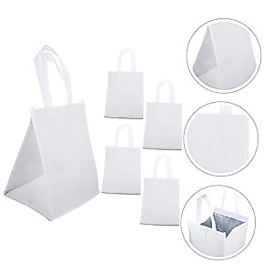 BUTIFULSIC Insulated Grocery Bags 5pcs Insulation Bags Large Tote Bags Ice Packs for Food Ice Packs for Lunch Bags Hot Bag for Food Delivery Food Thermal Bag Insulated Bag for Food Delivery