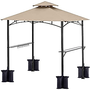 SCOCANOPY Weight Bags for Pop up Canopy Tent Gazebo, Leg Canopy Weights Sand Bags for Instant Outdoor Sun Shelter Canopy Patio Umbrella,4-Pack (Black)