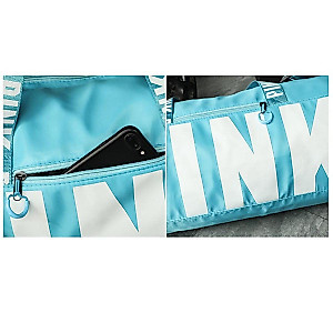 Sports Gym Bag Travel Duffle Bag for Women and Men (lavender gym bag-No Shoes Compartment)