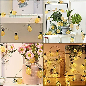 20LED Solar String Lights Outdoor, 16ft Metal Pineapple Shape Solar Garden Light, Waterproof Solar Powered Hanging Light for Outdoor Garden Decoration Home Party Lamp