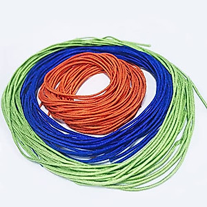 Pack of 12 Diabolo Strings, 60 Inch (1.5M) Pro Diabolo String for Chinese Yoyos, Blue, Green, Orange