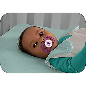 MAM Air Matte Pacifiers, for Sensitive Skin, Best Pacifier for Breastfed Babies, Girl Pacifiers, 16+ Months, 4 Count