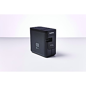 Brother PT-P750W Label Maker, Wireless/USB 2.0/NFC, P-Touch Label Printer, Portable, Up to 24mm Labels, Includes AC Adapter/24mm Black on White Tape Cassette