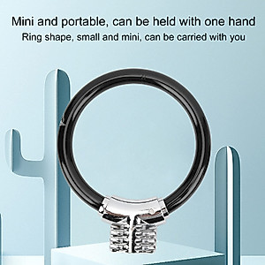 Steel Cable Lock, Portable Steel Lightweight Cycling Cable Lock Convenient with PVC Wraps the Lock Body for Bicycle Mountain
