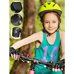 SATINIOR 4 Pairs Kids Cycling Gloves Half Finger Bike Gloves Non-Slip Mitten Sport Gloves for Boys and Girls