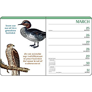 Effin' Birds 12-Month 2024 Monthly/Weekly Planner Calendar
