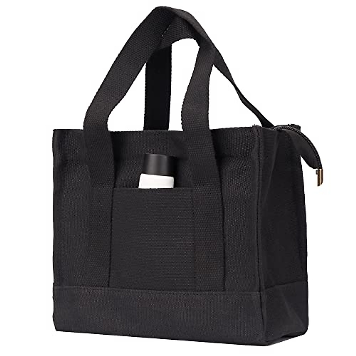 MINKARS Mini Tote Bag for Women Canvas Crossbody Purse, Black 9”