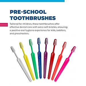 Tess Oral Health Child Toothbrush Bundle - Gentle Dental Care for Toodler, Kids and Children. Made in The USA.