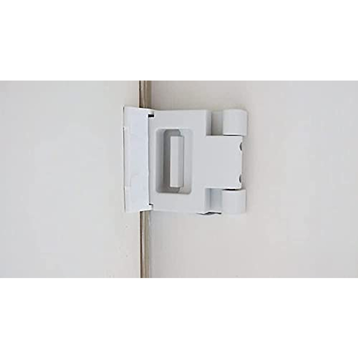 The Door Guardian - Door Lock for Out-Swinging Doors, Home Security Latch Device, Childproof, Easy to Install (White)