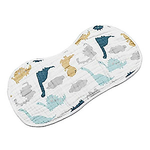 ShoppeWatch Muslin Burp Cloths Baby Burping Bibs 2-Pack Large 100% Cotton 6 Layers Absorbent Cloth Spit Up Dribble Rags BB22