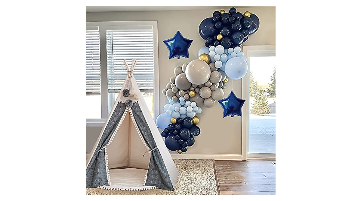 Navy Blue Balloon Garland Kit - 84 Dark Blue Balloons for Parties