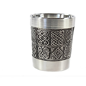 Irish Shot Glass Celtic Knots Pewter 1 Fl. Oz. Made in Ireland
