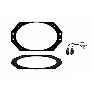 Pair Speaker Adapter Plates for 1997-2006 Jeep Wrangler 4"x6" 4x6 and Wire Harness