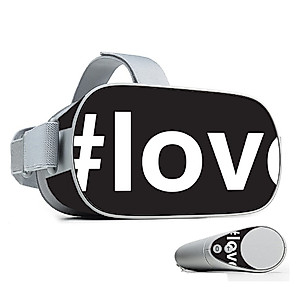 MightySkins Skin Compatible with Oculus Go Mobile VR - Love 2 | Protective, Durable, and Unique Vinyl Decal wrap Cover | Easy to Apply, Remove, and Change Styles | Made in The USA