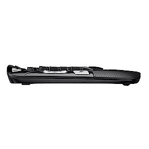 Logitech MK550 Wireless Wave Keyboard and Mouse Combo - Includes Mouse, Long Battery Life, Ergonomic Design, Black