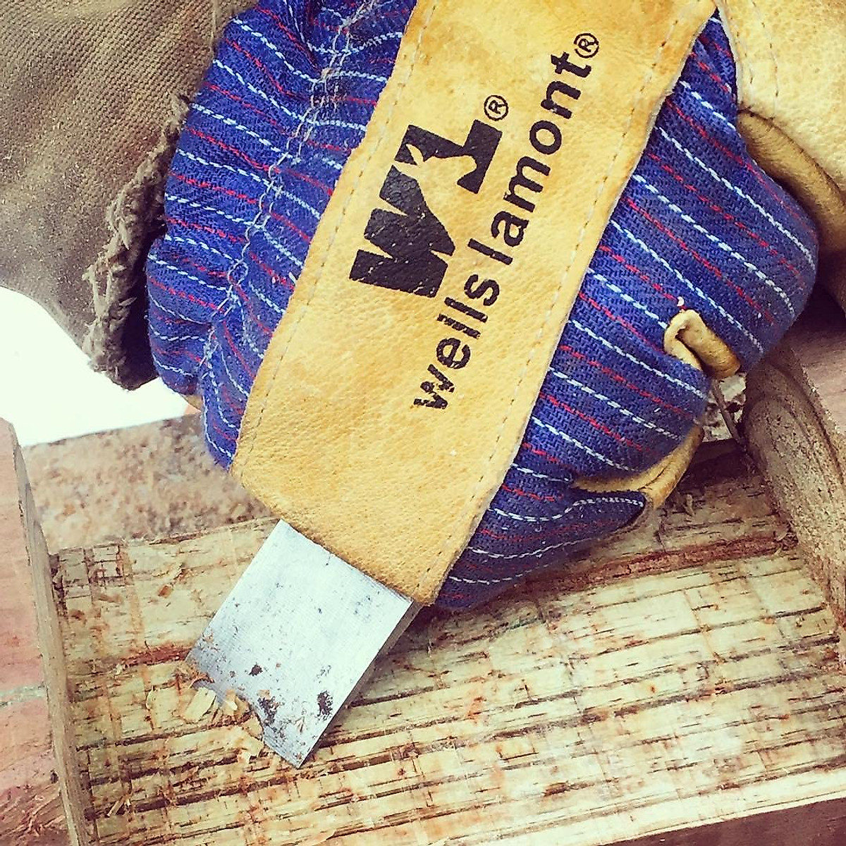 Wells Lamont Heavy Duty Work Gloves with Leather Palm (Wells Lamont 3300XL), Palomino, X-Large (Pack of 1)