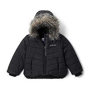 Columbia Youth Girls Katelyn Crest II Hooded Jacket, Black, X-Large