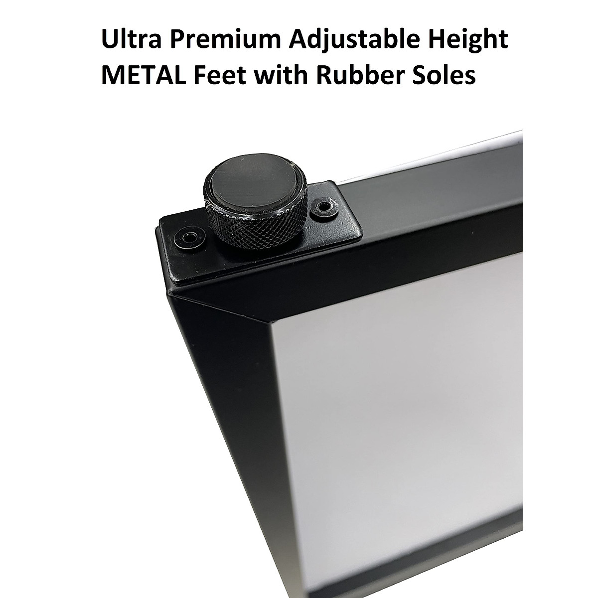 Jumbo 53" Wide DJ Event Facade White/Black Scrim Booth Two Top Corner Table Tops 23"x53" Table! Padded Carrying Case! All Aluminum Build!