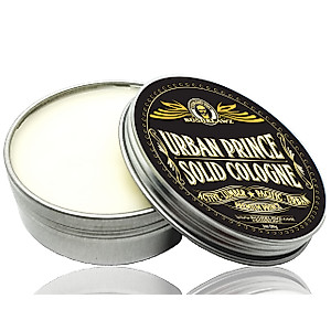 Premium Prince Solid Cologne 1 oz Variety Gift Set Alcohol Free Natural Concentrated Full Size Travel Friendly Tins Men's Fragrance 4 Manly Scents to Satisfy all Types of Viking Cannon Black Prime