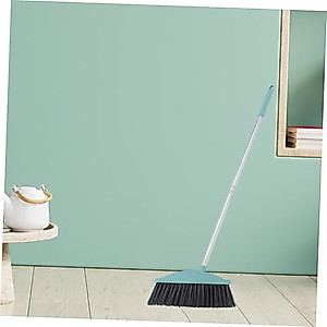 Didiseaon Long Handle Sweeping Broom for Floor Cleaning Heavy Duty Outdoor Broom with Large Angle Commercial Sweeping Broom Stainless Steel Rotatable Handle Outdoor Broom