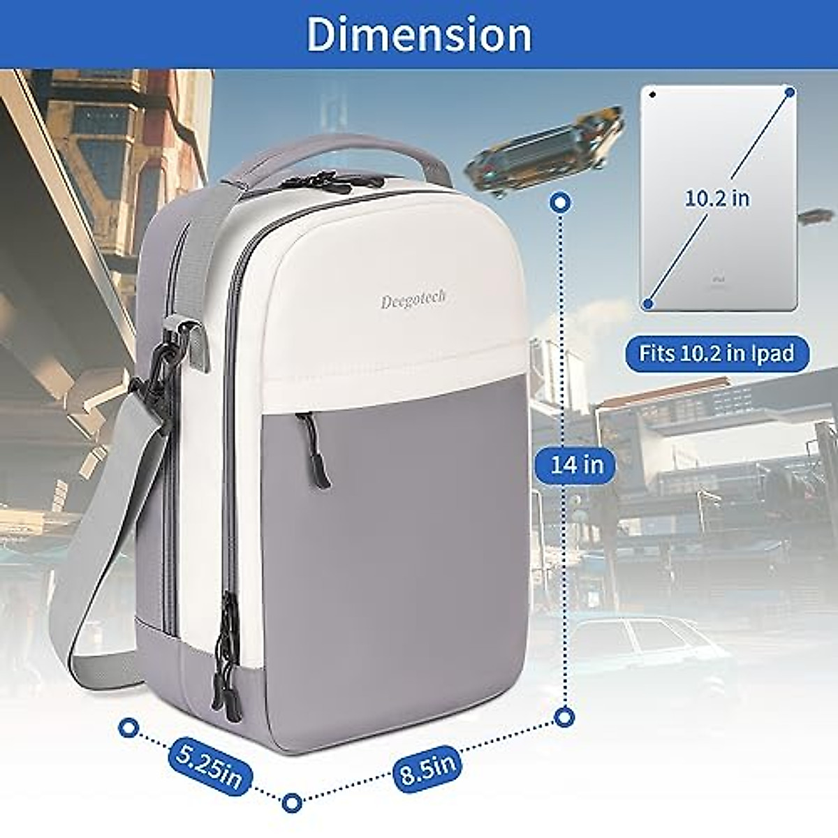 Carrying Case for Steam Deck Console & Accessories, Storage Bag for Asus Rog Ally & Switch，Crossbody Protective Travel Bag Double-layer Backpack with Multi-Pockets For AC Adapter, Docking Station