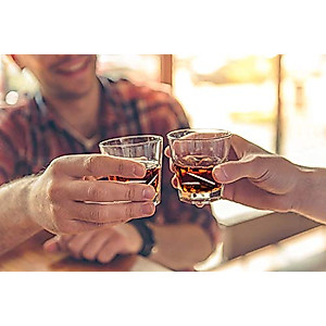 Zwin Extra Large Silver Bullets Whiskey Stones Set for Drink, 6Pcs Whiskey Ice Cubes Bullets Stones with Base, Reusable Whiskey Stones Stainless Steel Whisky Gifts for Men Dad Boyfriend