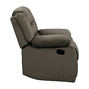 Lexicon Mabel Wall-Hugger Manual Double Reclining Loveseat, Brown
