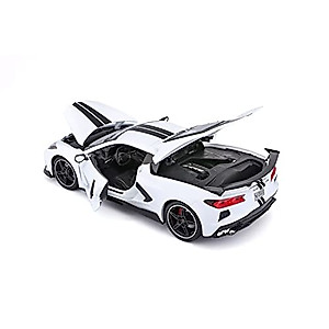 Maisto del 2020 Chevrolet Corvette Stingray Coupe (High Wing) 1/18 Scale (31455B), Blue