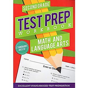 Second Grade Math & Language Arts Test Prep Workbook (Aligned with Common Core Standards) -v3