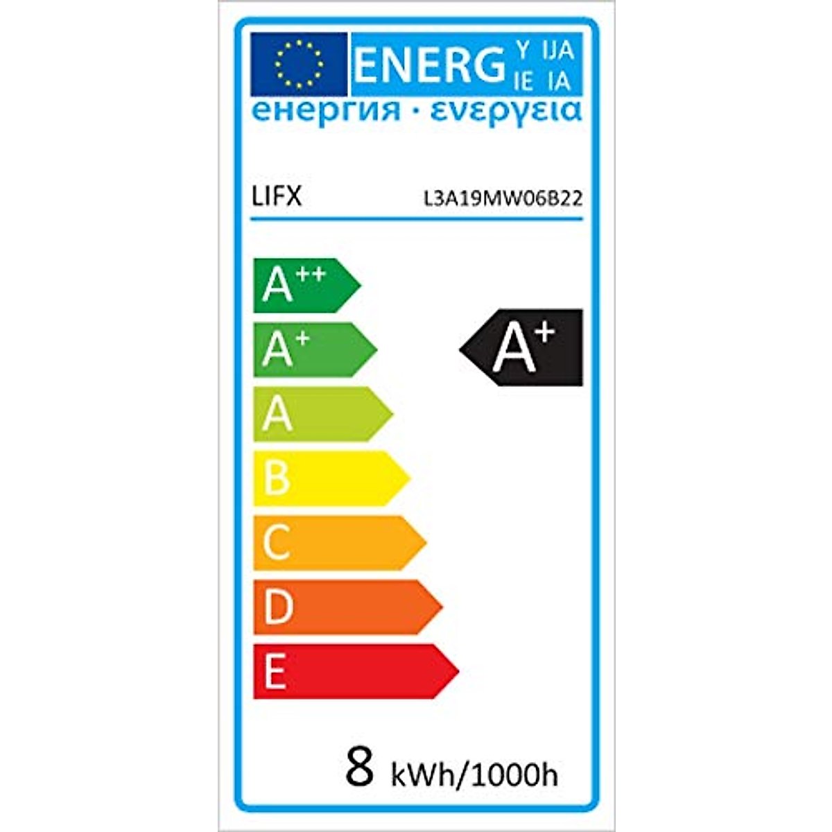 LIFX Mini White (A19) Wi-Fi Smart LED Light Bulb, Dimmable, Warm White, No Hub Required, Works with Alexa, Apple HomeKit and the Google Assistant,9 watts