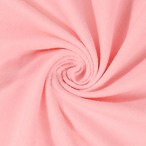 by The Yard Cotton Flannel Fabric 45" Wide Soft Warm Comfy (Off White)