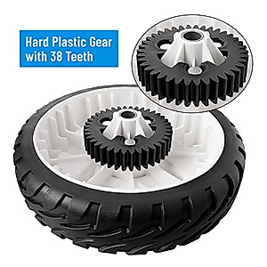 Replacement 115-4695 Wheels Compatible with Toro Lawn Mower - 8" Back Drive Wheel Plastic Gear Assebmly Compatible with Toro 20332 20333 20334 22" Recycler Lawn Mower, 2 Pack