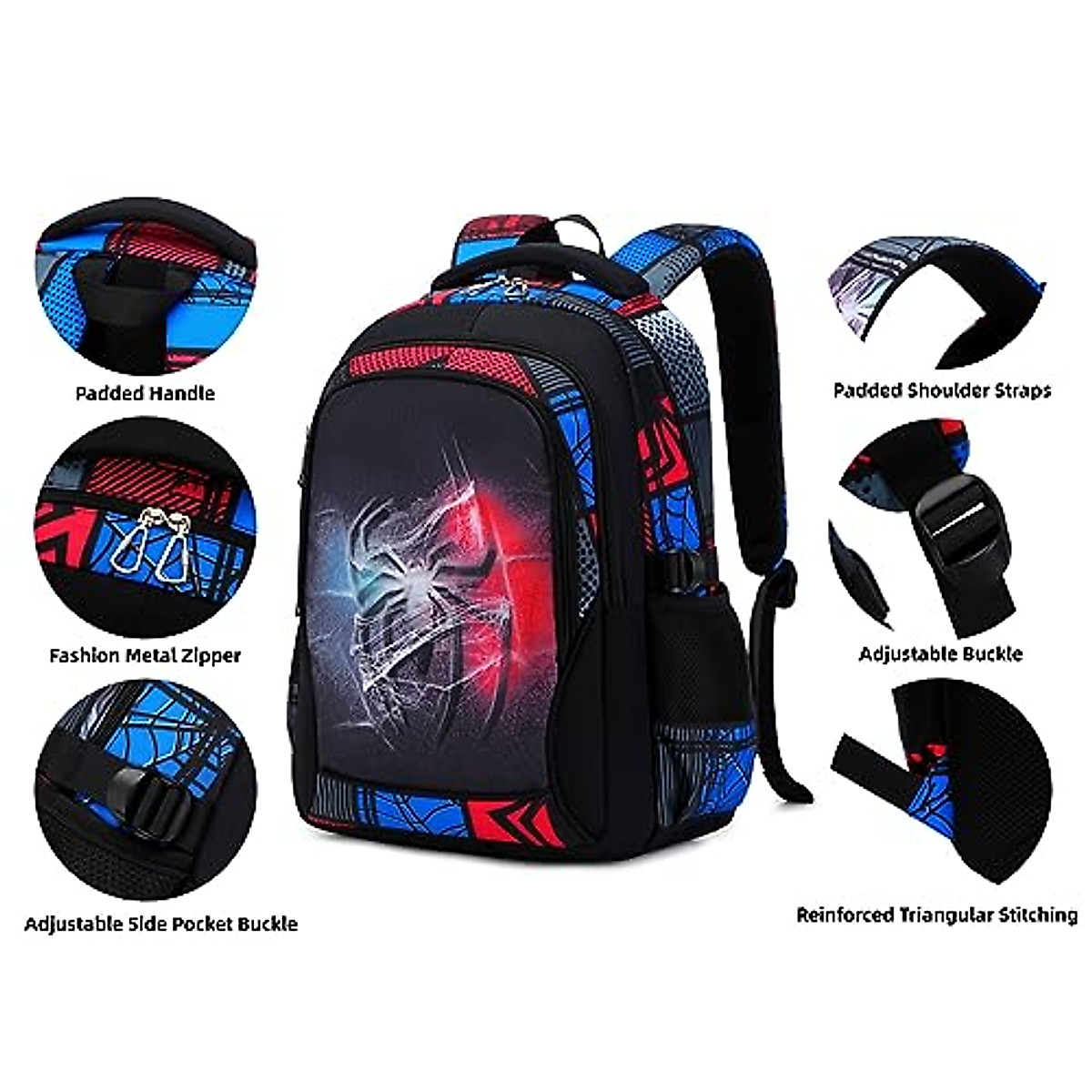 MTCSKY Backpack For Boys Elementary Kids School Bag Heavy Duty Bookbags Waterproof Durable Sturdy Boy Backpack