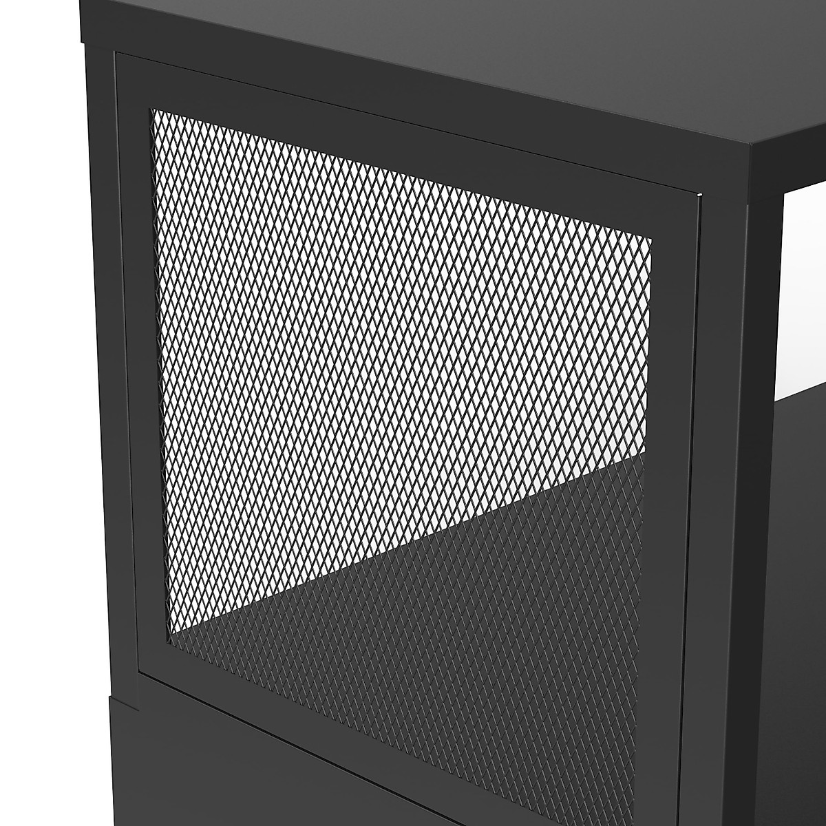 Warmiehomy Metal Lateral File Cabinet with Sliding Locking Doors and Adjustable Shelf Black Filing Storage Cabinet for Home Office