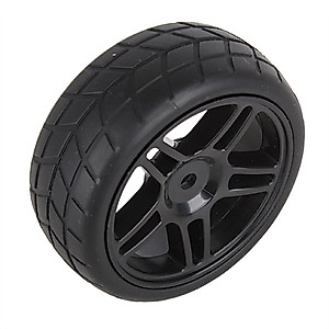 BQLZR Rubber Hub Wheel Rim&Tires 1:10 On-Road Racing Car RC Pack of 4 (20111)