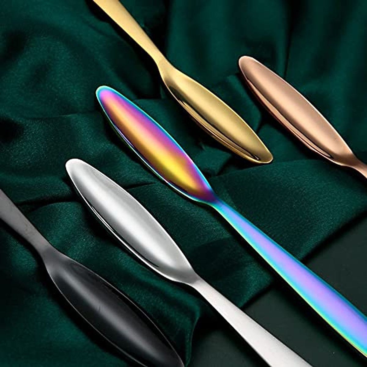 Stainless Steel Crab Fork Seafood Tools, 8 inch Lobster Crab Leg Picks Fruit Forks Seafood Picks for Party Travel(gold)