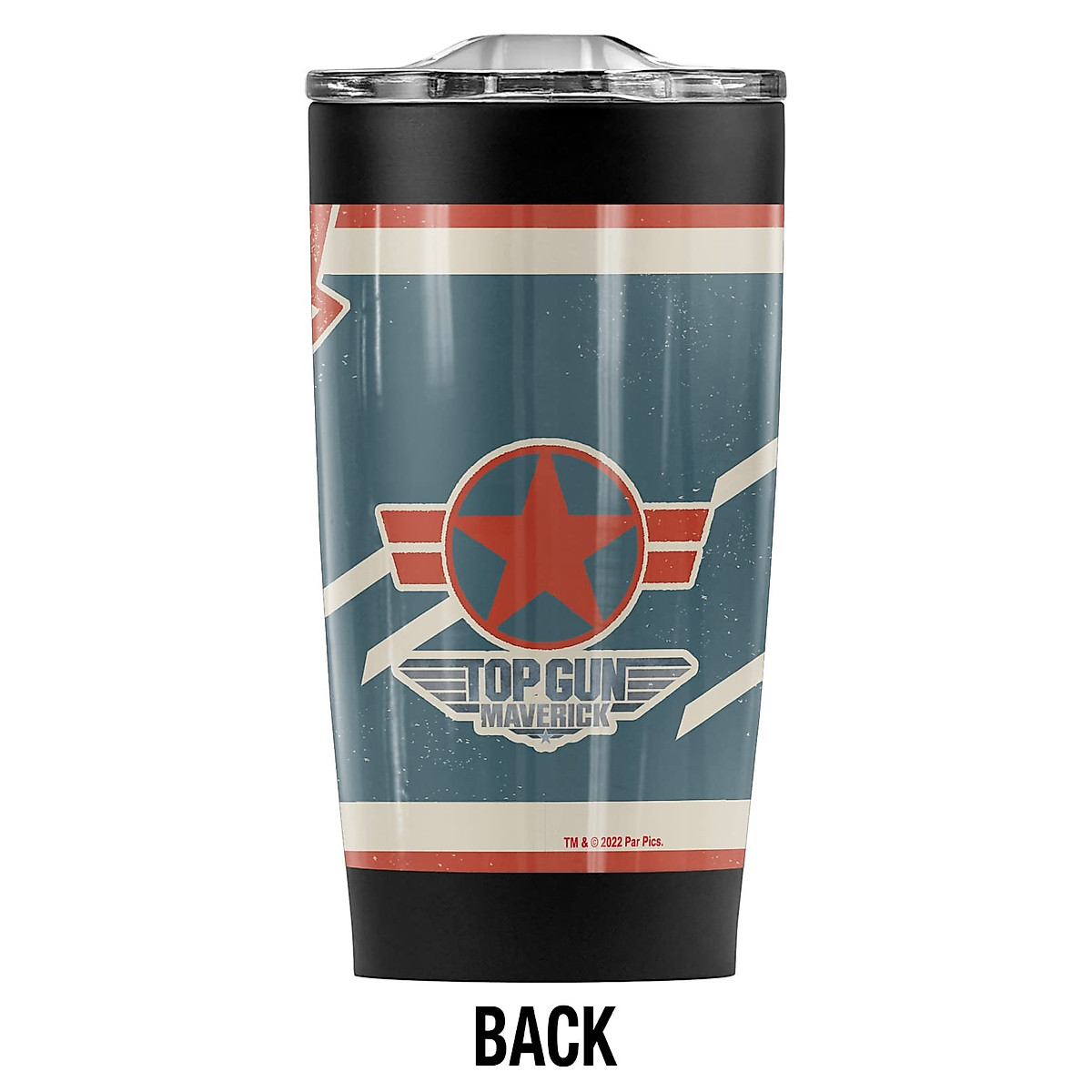 Logovision Top Gun: Maverick Top Gun Maverick Eagle Stainless Steel 20 oz Travel Tumbler, Vacuum Insulated & Double Wall with Leakproof Sliding Lid