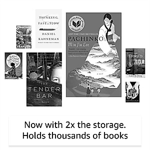 Like-New Kindle (2022 release) – The lightest and most compact Kindle, now with a 6” 300 ppi high-resolution display, and 2x the storage - Denim