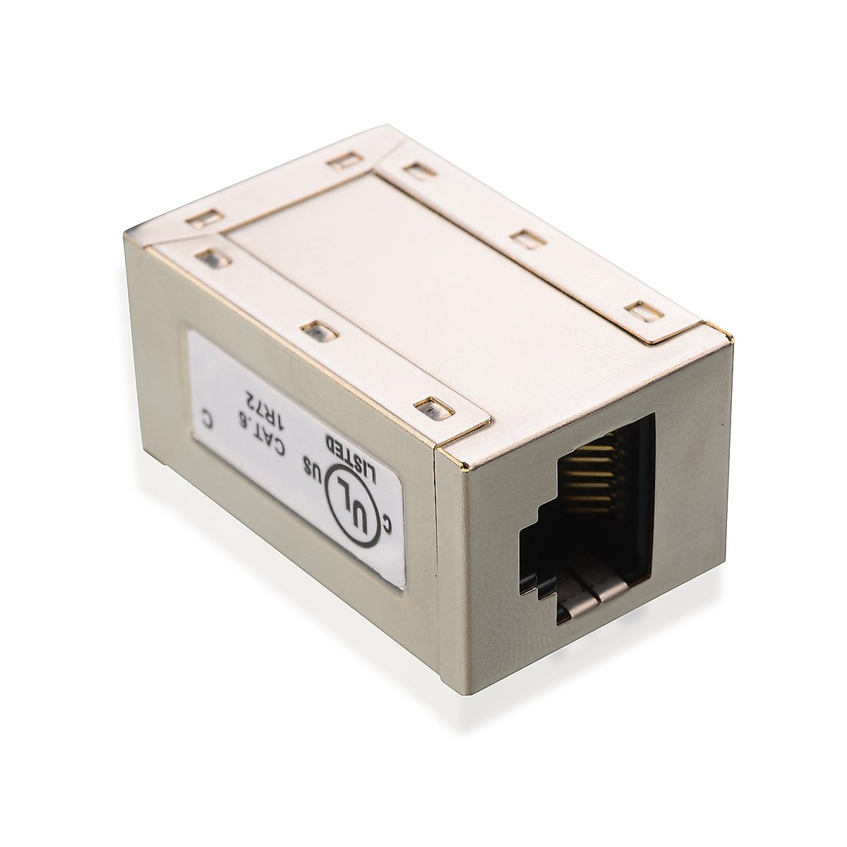 [UL Listed] Cable Matters 5-Pack 10Gbps Shielded Cat 6A Ethernet Coupler (Shielded Cat 6 Ethernet Coupler, RJ45 Coupler, Cat6 Coupler, Ethernet Extender Adapter), Compatible with Cat6, Cat5e
