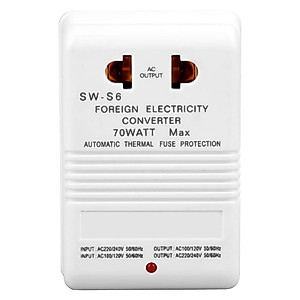 Voltage Converter 70W 110V/120V to 220V/240V Step-Up&Down Voltage Converter Transformer for Travel