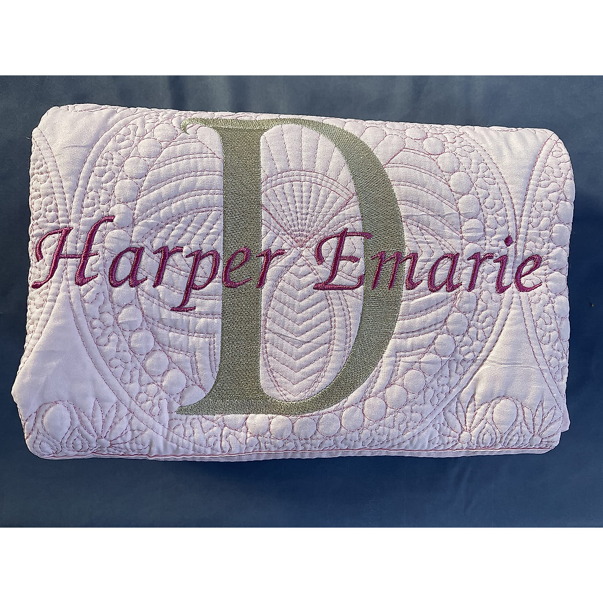 Personalized Baby Blankets Baby Quilt Monogrammed Blankets for Kids Baby Blankets for Girls Embroidered Baby Gifts Soft for Toddler boy or Girl (Sofia)