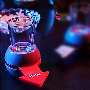 Yun River Spin The Shot – Fun Party Drinking Game, Shot Spinner,Includes 2 Ounce Shot Glass