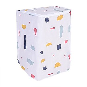 Waterproof Washing Machine Zipped Cover, Dust Protection for Top/Front Load Washer Dryer Washing Appliance Dustproof Protector