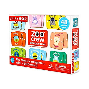 Skip Hop Toddler Memory Game, Zoo Crew