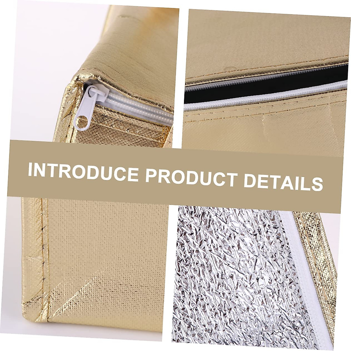 TIDTALEO 1Pc insulated portable Insulation bags Cake Cooler Bag ice bag grocery tote bag zip tote bag non-woven fabric lamination cake printable