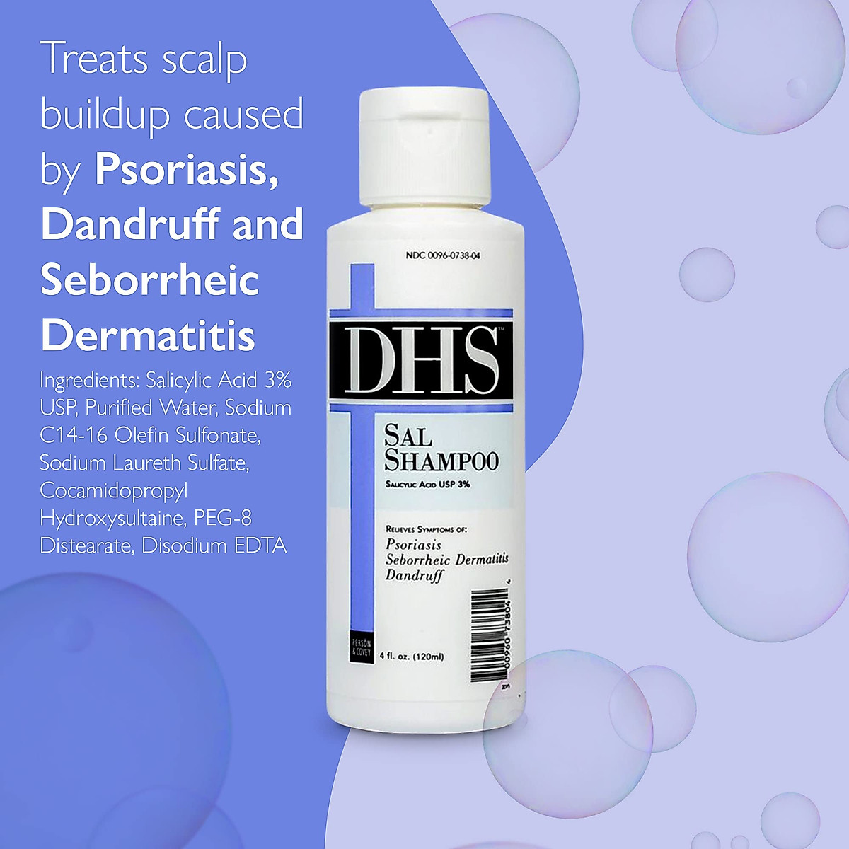 DHS SAL Shampoo 4 oz, Pack of 1